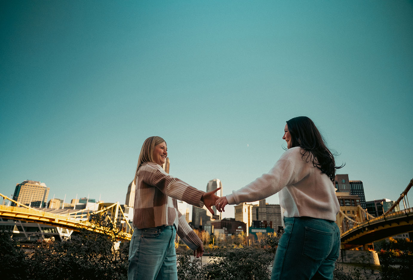 Pittsburgh Love Story: A Cinematic Night of Editorial Couple Photos